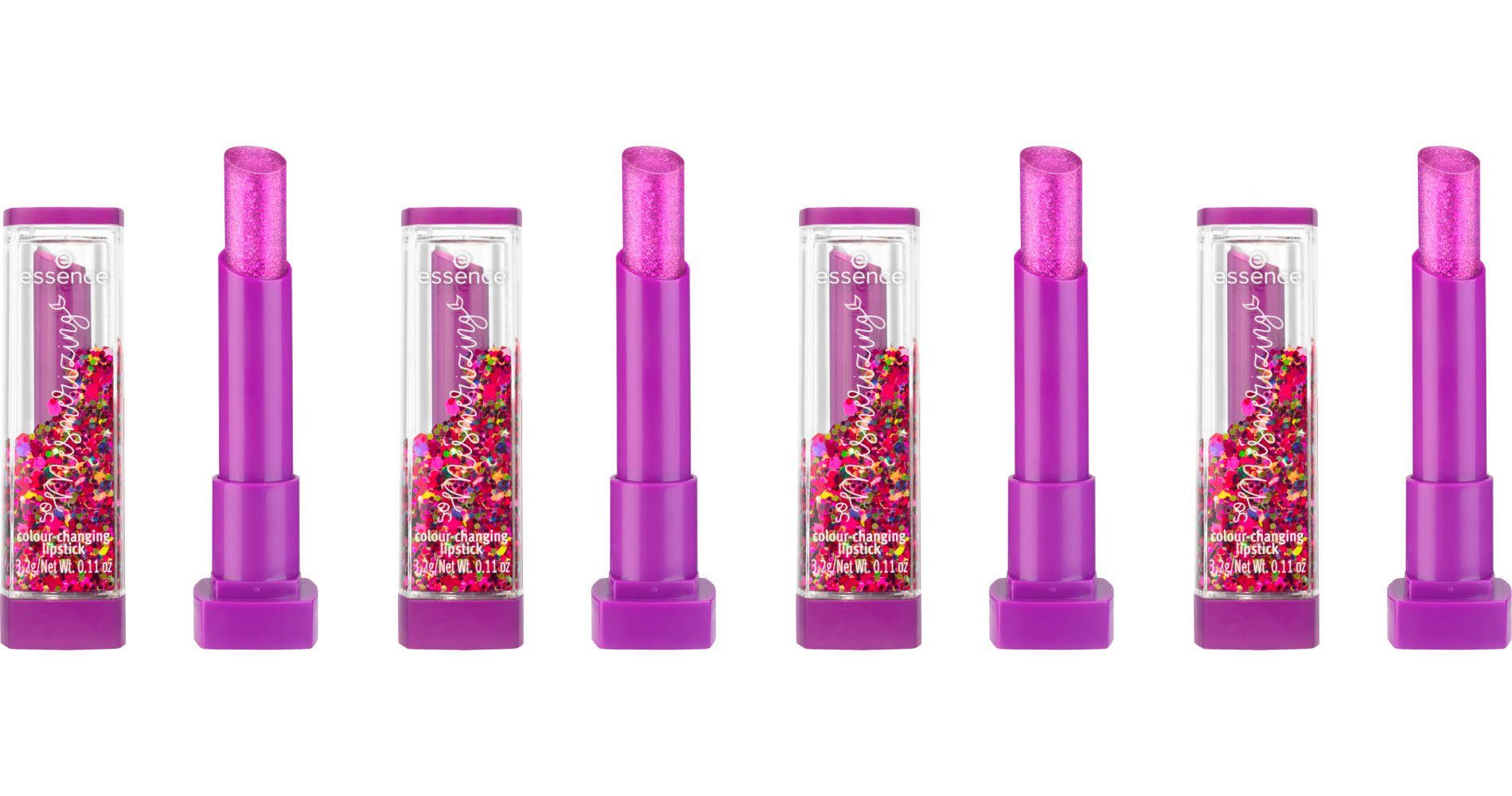 Essence Lippenstift so mesmerizing colour-changing lipstick, 4-tlg., mit natürlichem Rosaton