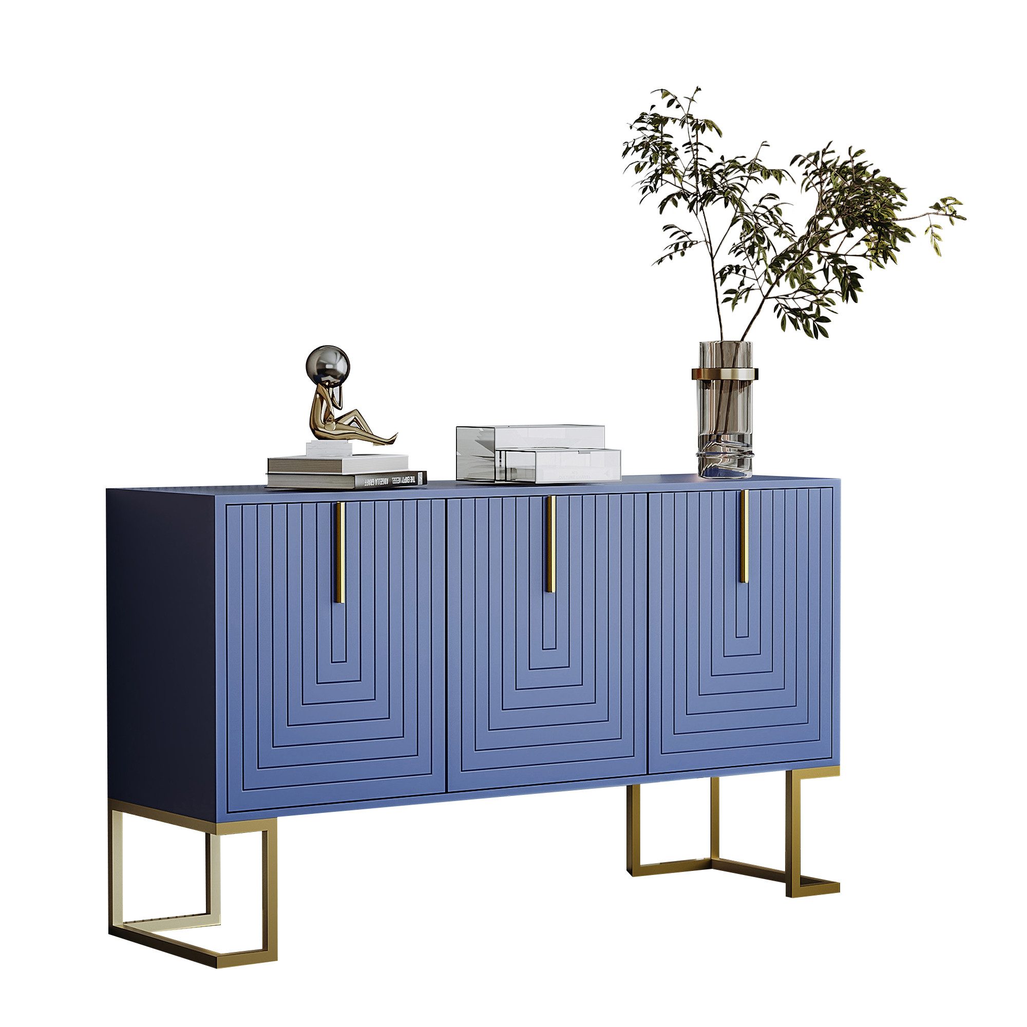 Hauss Sploe Sideboard Schrank Kommode Beistellschrank Vitrine Mit