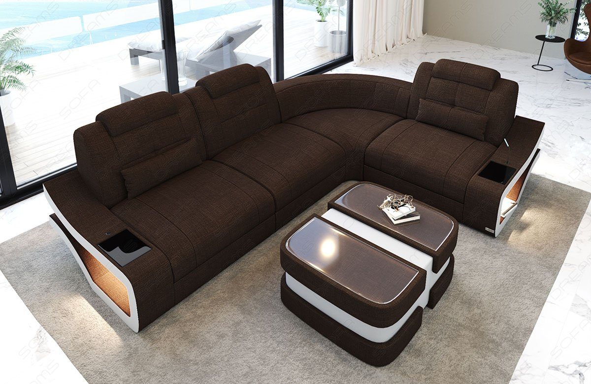 Sofa Dreams Ecksofa Polster Stoff Sofa Elena L Form H Stoffsofa ...