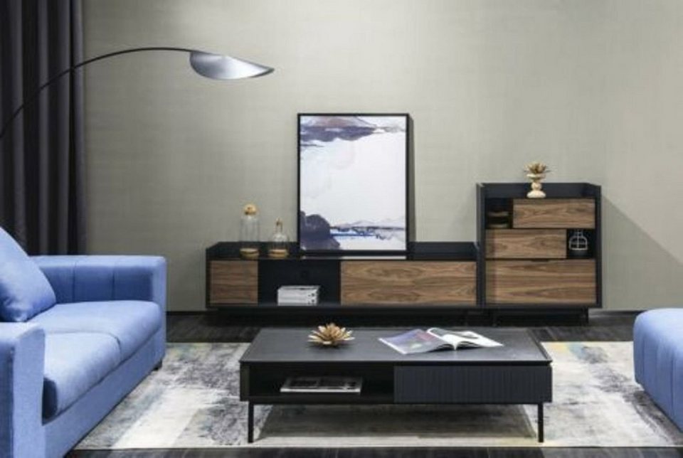 Jvmoebel Wohnzimmer Set Schrankwände Regal Wohn Wand Side Low Board