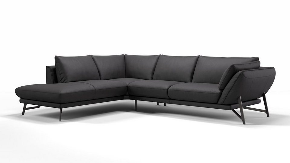 Sofanella Ecksofa Ecksofa Estella Wohnlandschaft Ledersofa Eckgarnitur