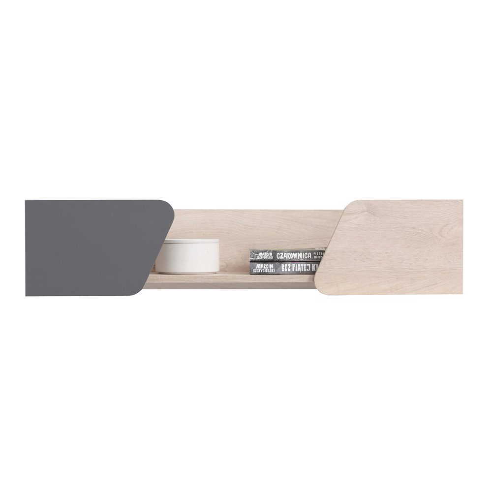 Lomadox Wandregal Diamante 133 Eiche Nb Mit Anthrazit Bht Ca 100