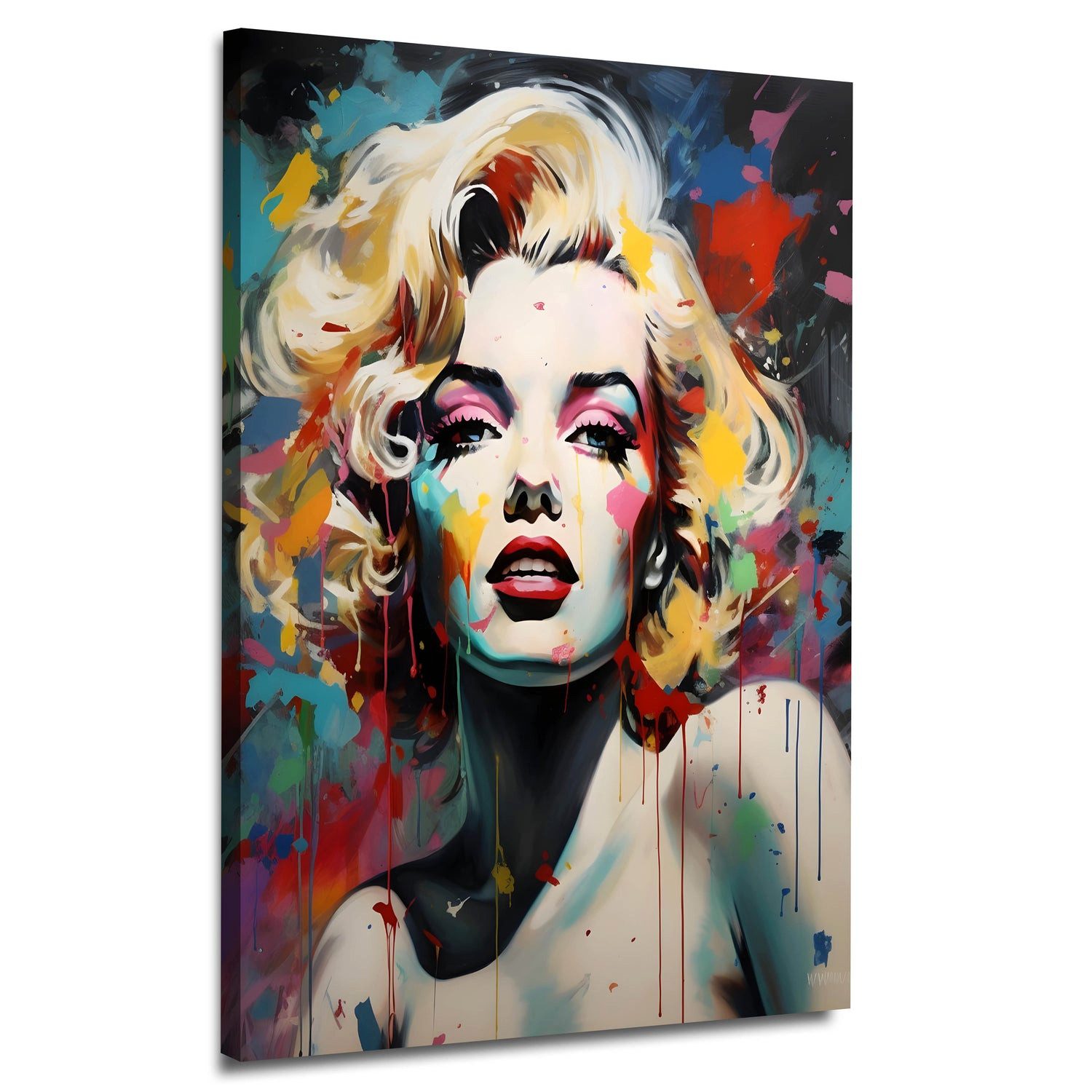 Artedinoi Leinwandbild Marilyn Abstract Colour Leinwandbild Wandbild