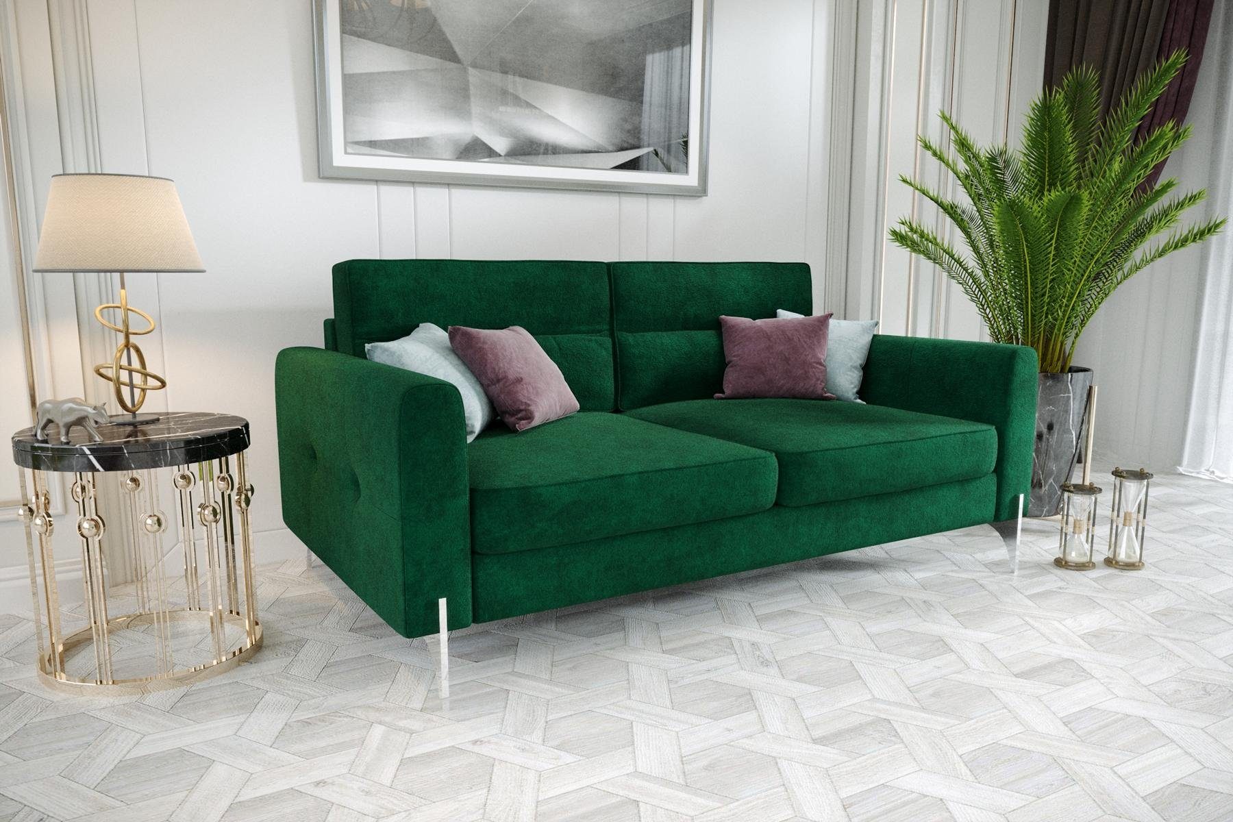 JVmoebel Sofa Sofas Couches Elegantes Design Luxus Samt Stoff Sofa Couch