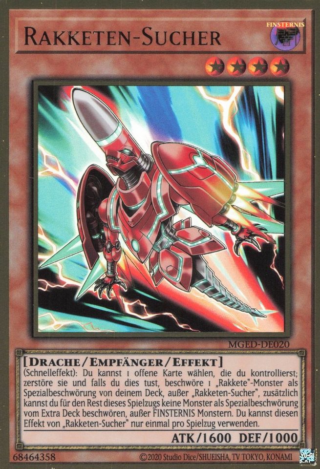 Recollectibles Sammelkarte Yugioh Karte Rakketen Sucher Deutsch Yu Gi