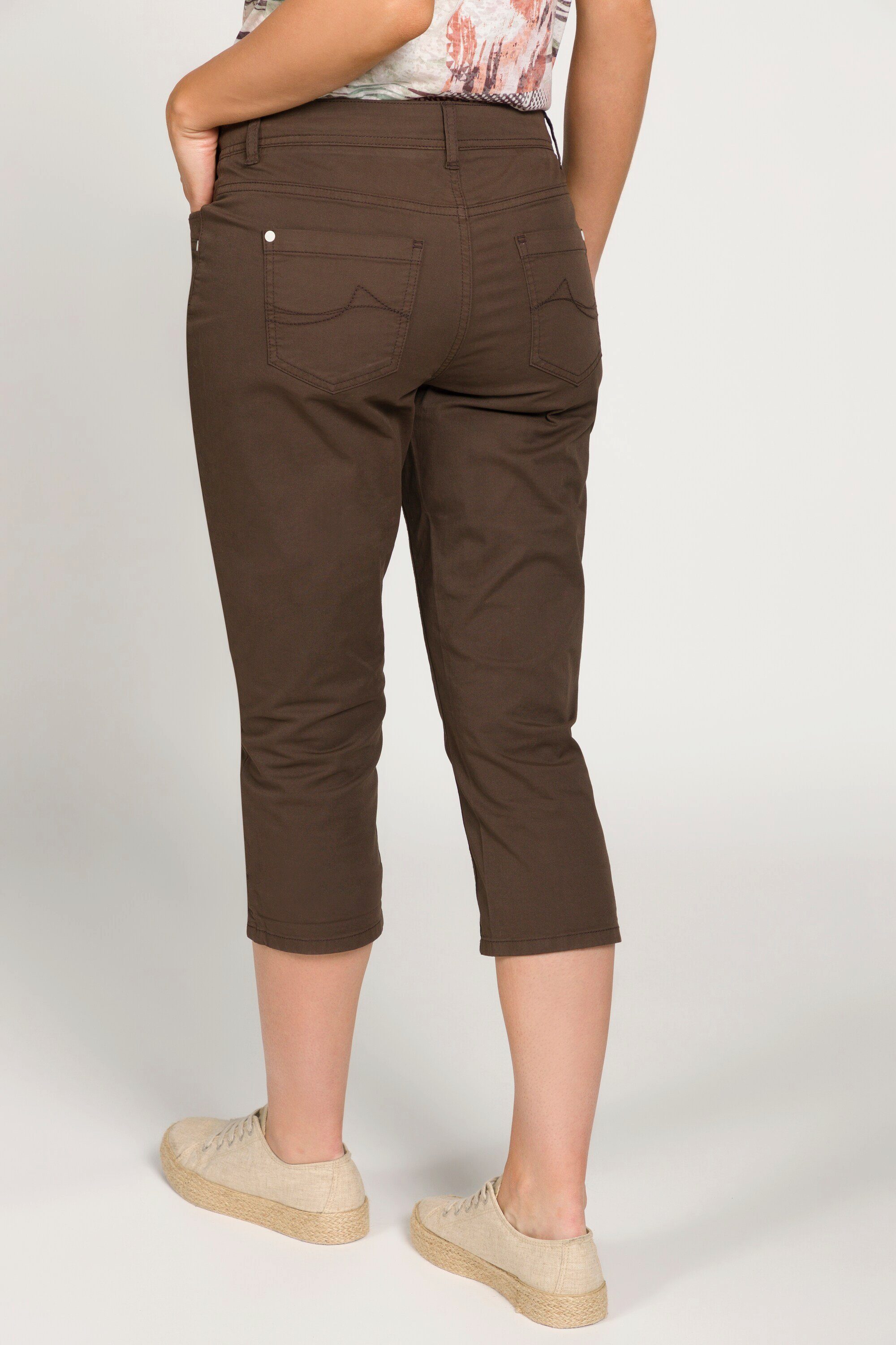 Gina Laura Caprihose Capri-Hose garment dyed 5-Pocket Zipper