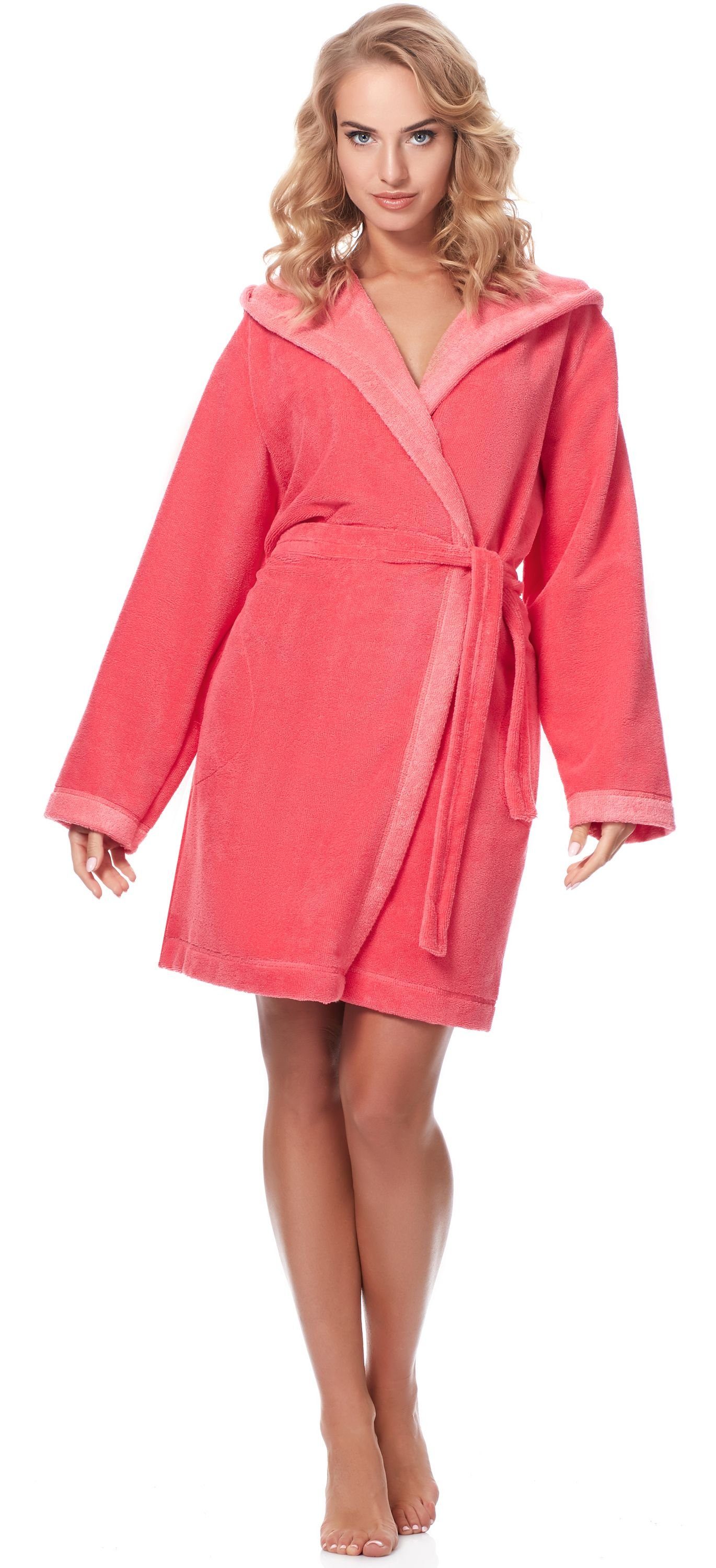Merry Style Bademantel Damen Bambusfasern Bademantel Msll1002 Langform