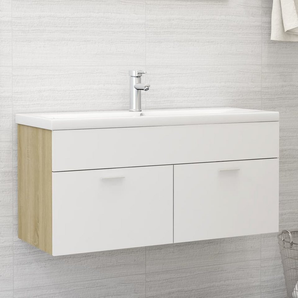 Möbelando Badezimmer Set Prödel Bht 100x46x38 Cm In Weiß Und