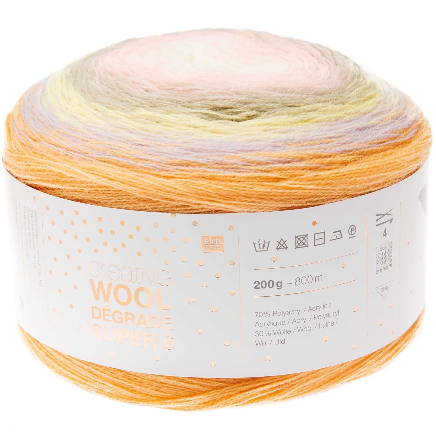 Rico Design Creative Wool Degrade & Super6 Farbverlaufswolle Stricken ...