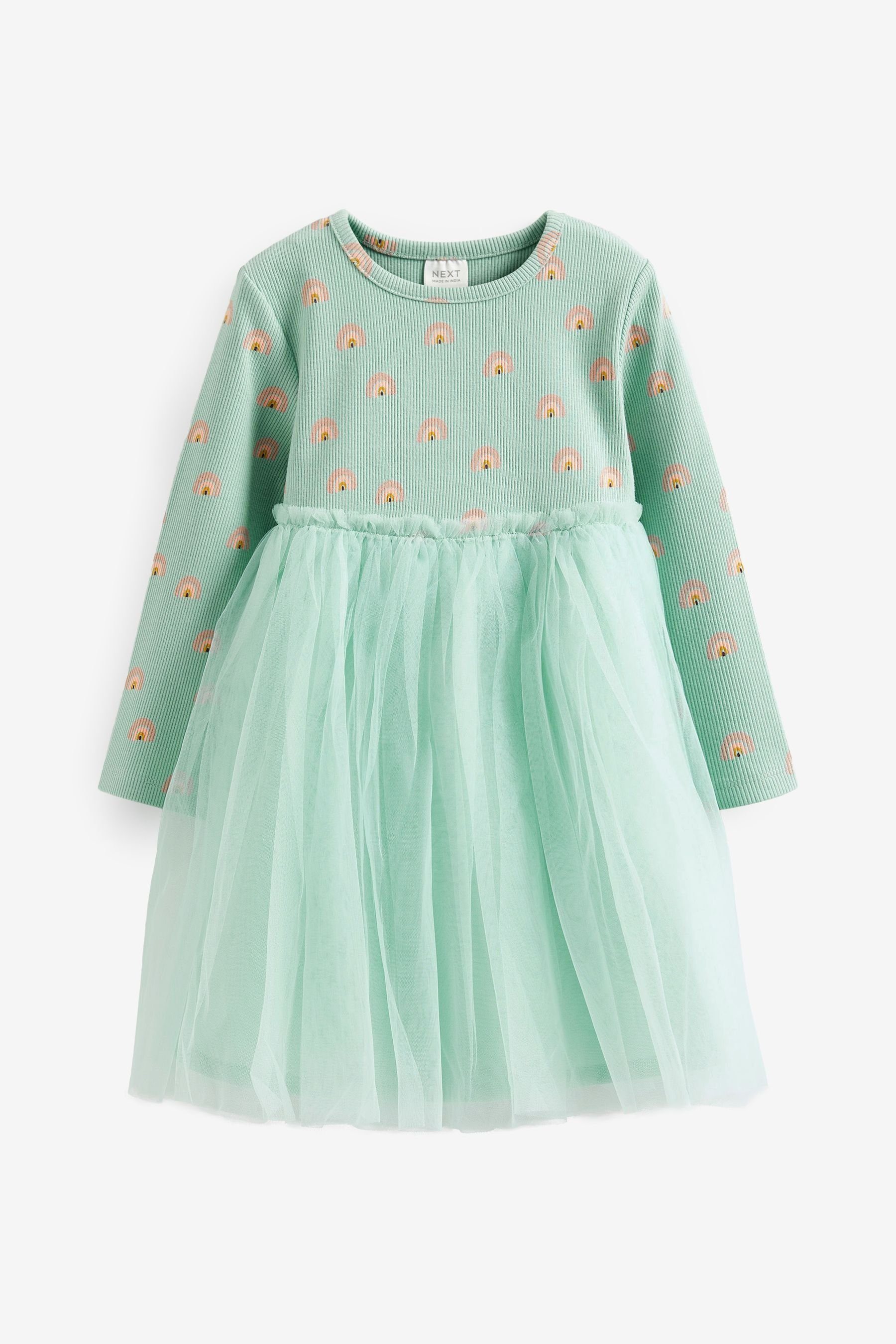 Next Tüllkleid Langärmeliges Tutu Kleid Mit Print 1 Tlg Mode Und