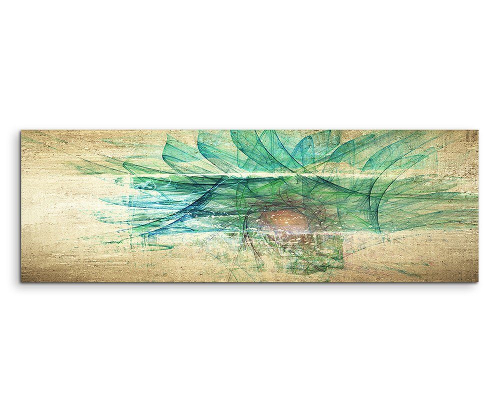 Sinus Art Leinwandbild Abstraktes Panoramabild 1208 150x50cm