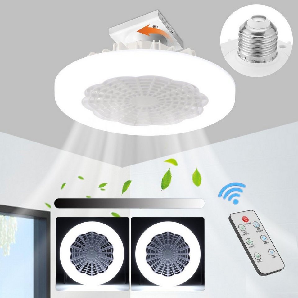 Iscooter Deckenventilator Led Deckenleuchte 30w Deckenventilator