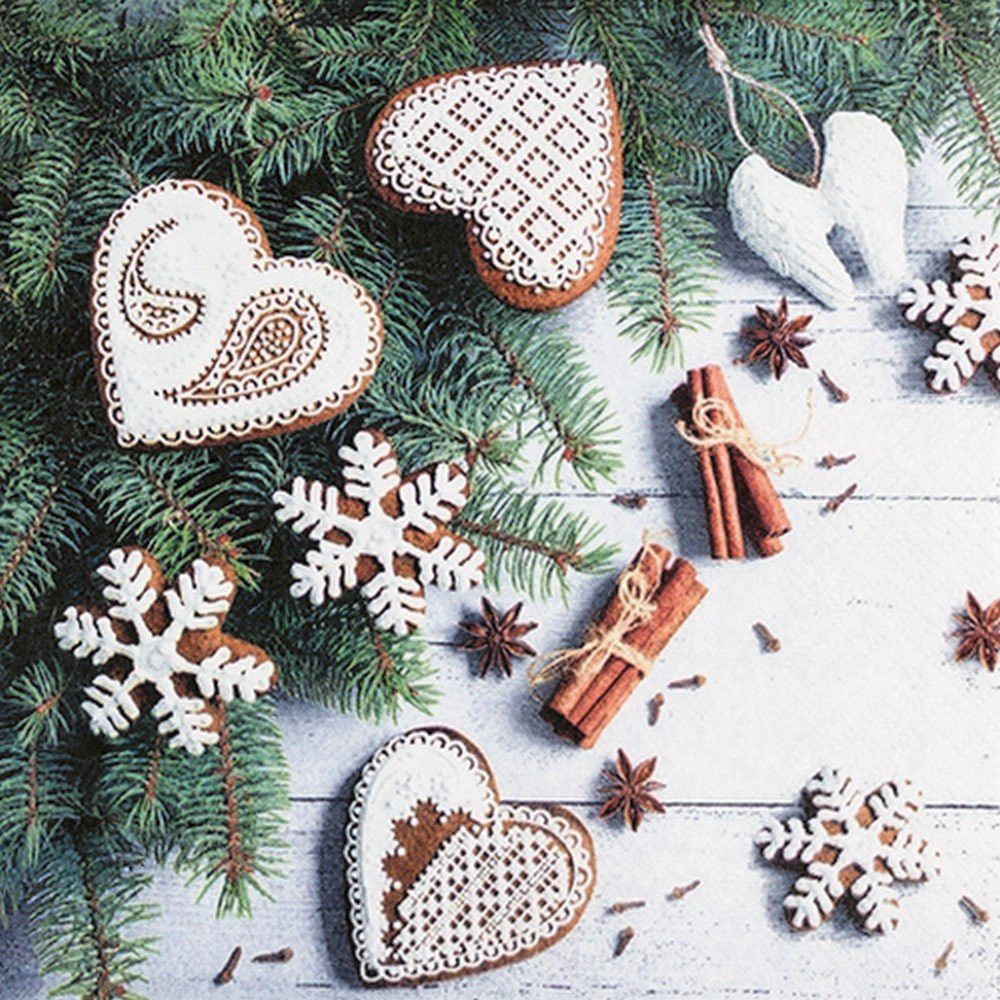 Home Fashion Papierserviette 20 Servietten Sweet Hearts