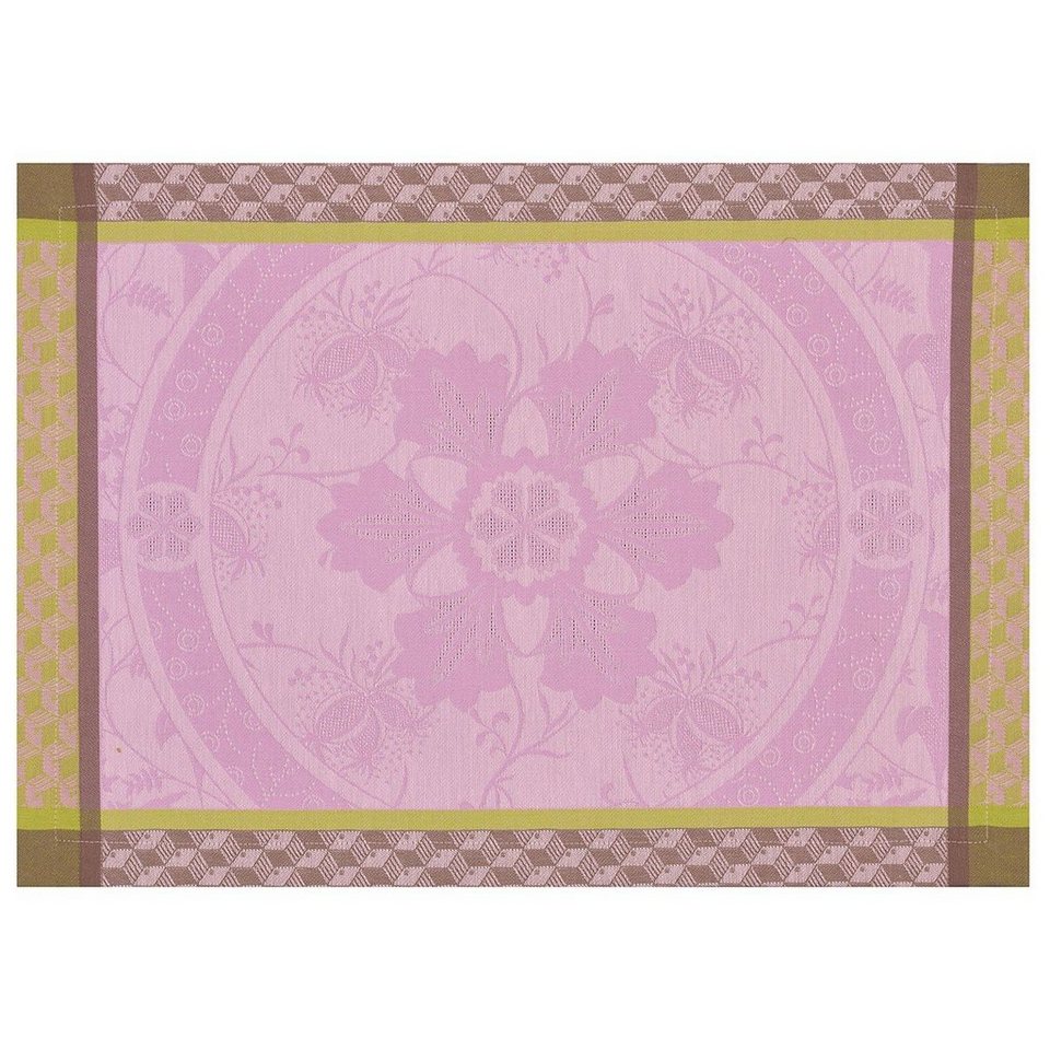 Platzset Tischsets 2er Set Duchesse Pivoine Le Jacquard Francais