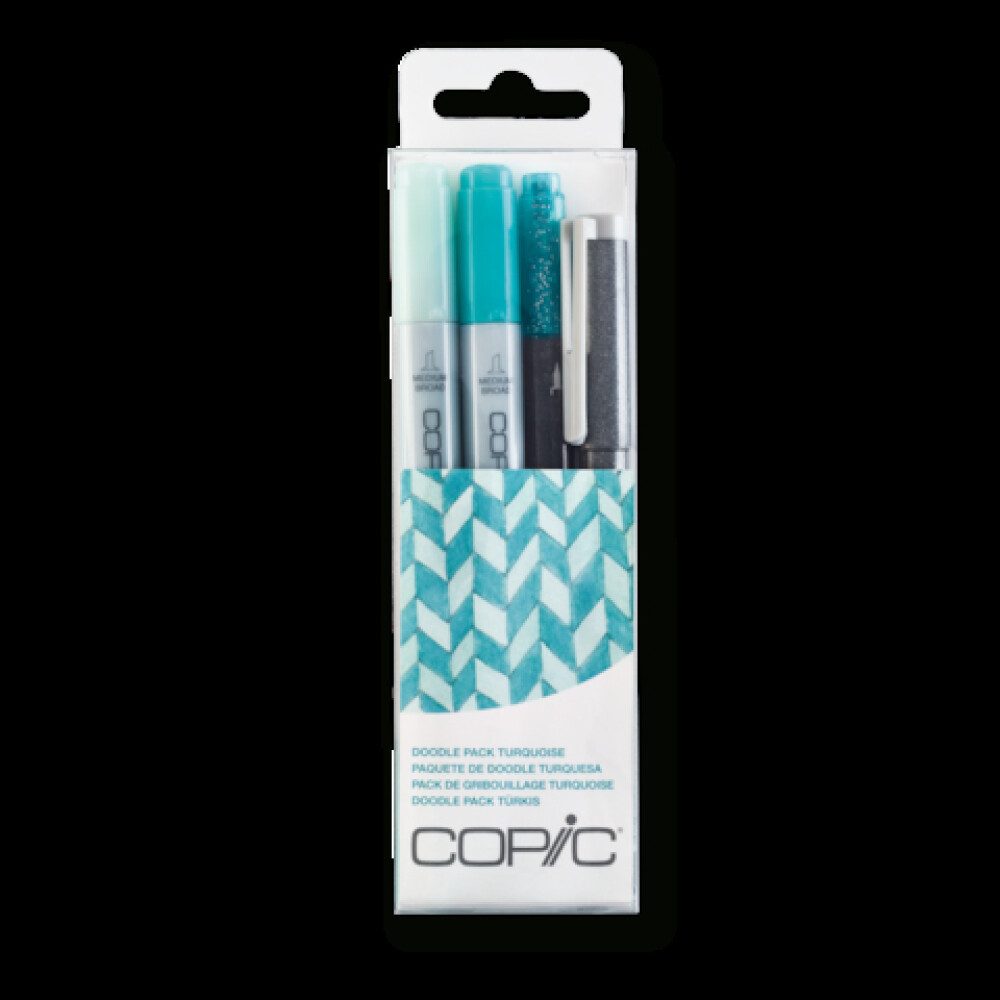 COPIC Marker Doodle Pack türkis 4St