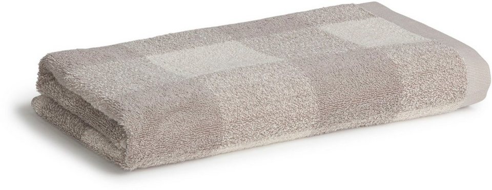 Möve Duschtuch Timeless Karo Jacquard Walkfrottier 1 St