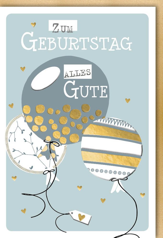 Verlag Dominique Grußkarten Geburtstag - Glückwunschkarte im Format 11 ...