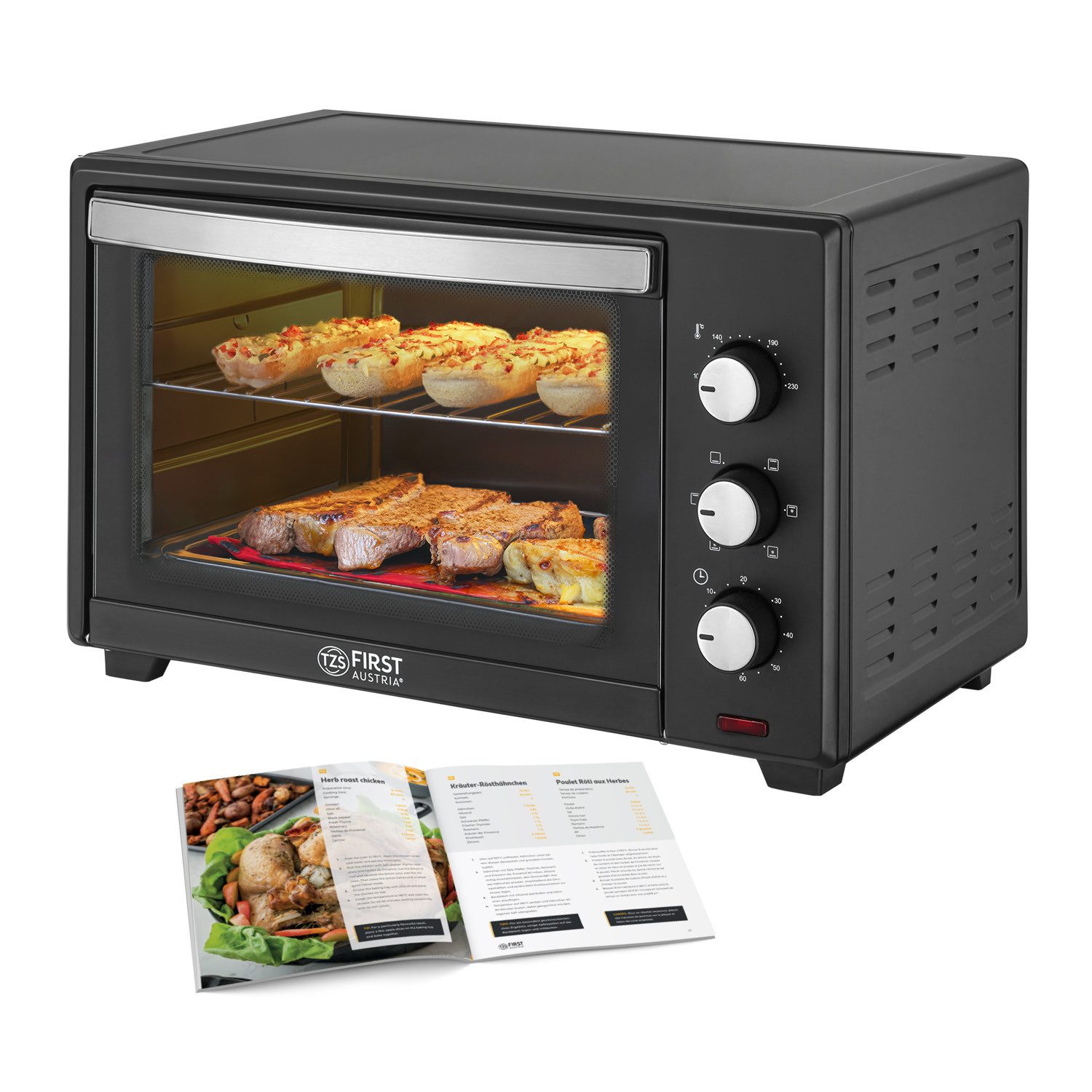 Tzs First Austria Minibackofen Minibackofen 35l Umluft Premium X