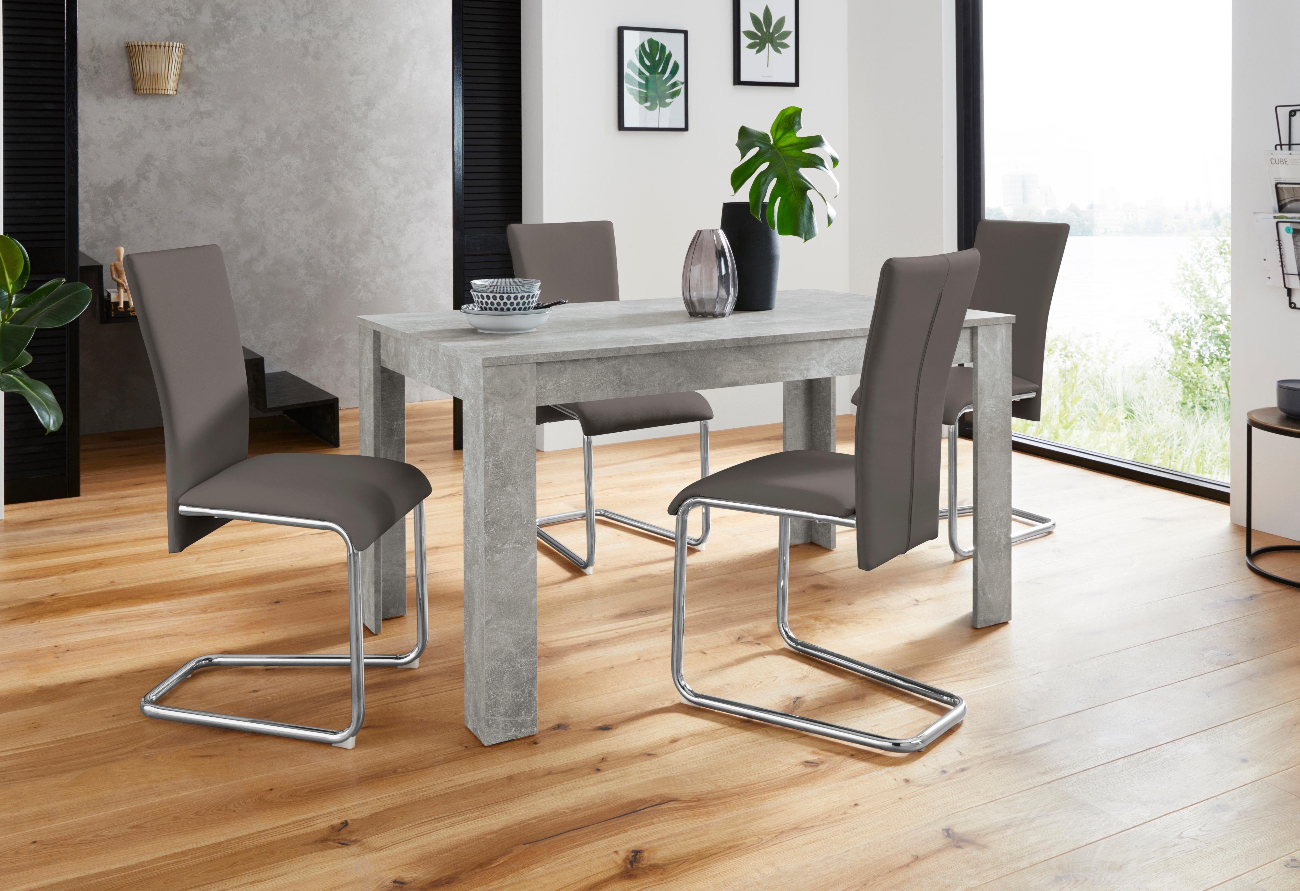 Homexperts Essgruppe Nick3 Mulan Set 5 Tlg Mit 4 Stühlen Tisch In