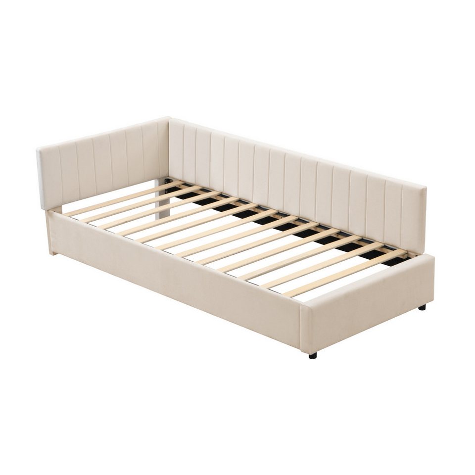 Rutaqian Polsterbett Sofabett Daybett Einzelbett 90x200cm Tagesbett