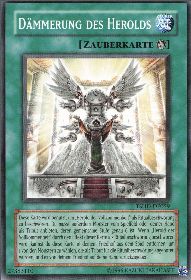 Recollectibles Sammelkarte Yugioh Karte Dämmerung Des Herolds Yu Gi Oh