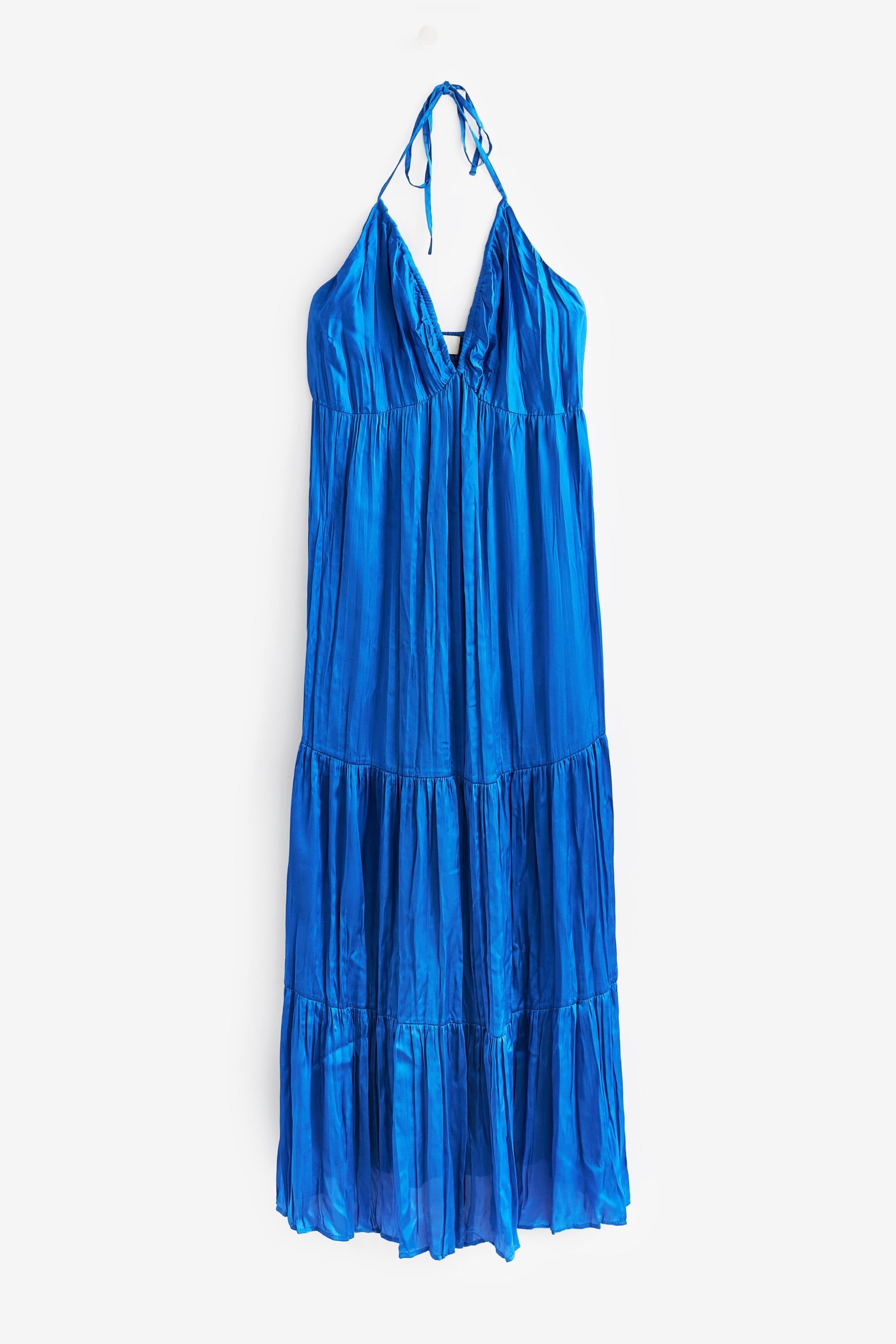 Next Maxikleid Satin Maxikleid Mit Nackenträger 1 Tlg Mode Und
