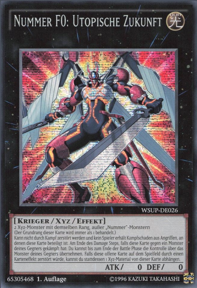 Recollectibles Sammelkarte Yugioh Karte Nummer F0 Utopische Zukunft