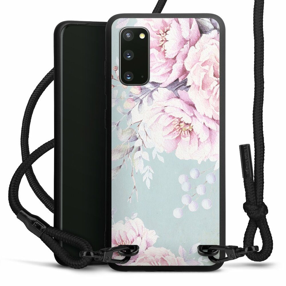 DeinDesign Handyhülle Blume Pastell Wasserfarbe Watercolour Flower, Samsung Galaxy S20 Premium ...