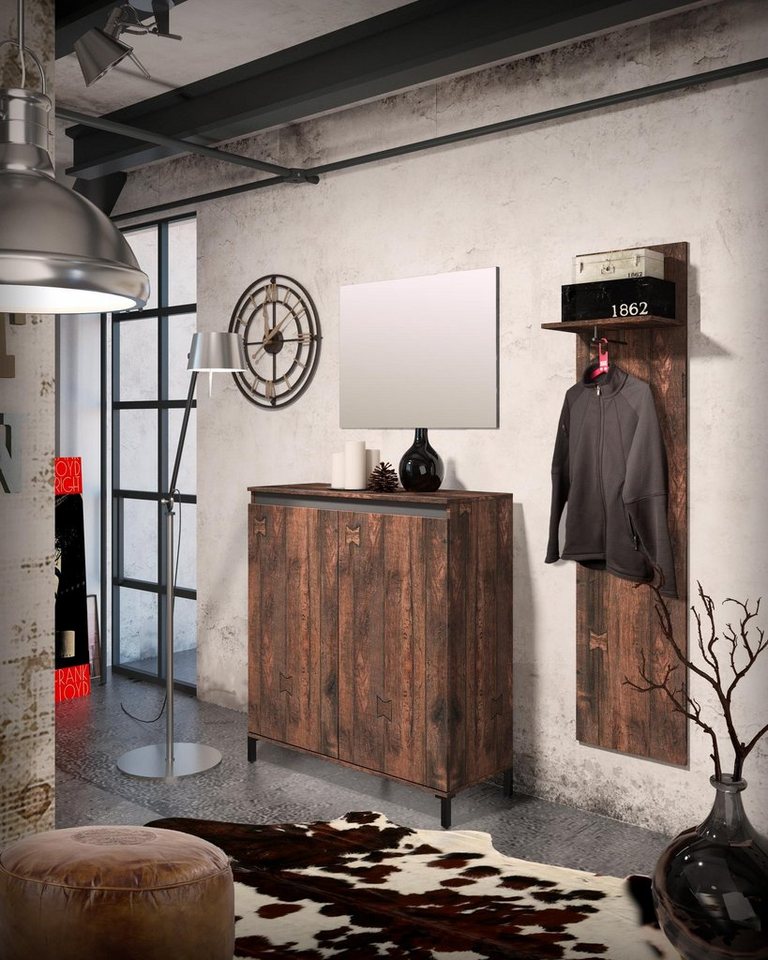 Freiraum Garderoben Set Genio Industrial Genio Industrial 3 Tlg In