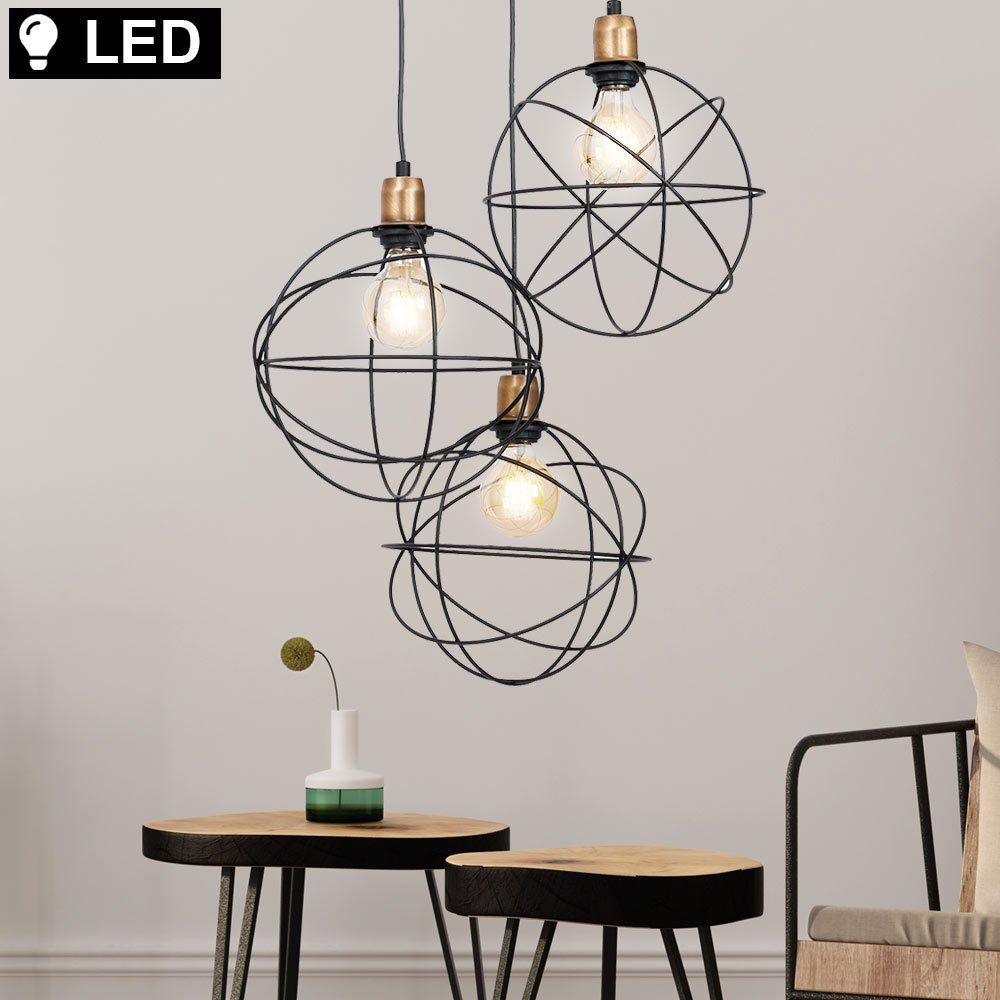 Etc Shop Kugelleuchte Design Hänge Lampe Filament Kugel Pendel Leuchte