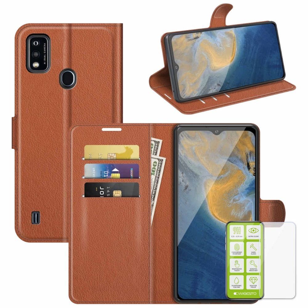 Wigento Handyhülle »Für ZTE Blade A51 Handy Tasche Wallet Premium ...