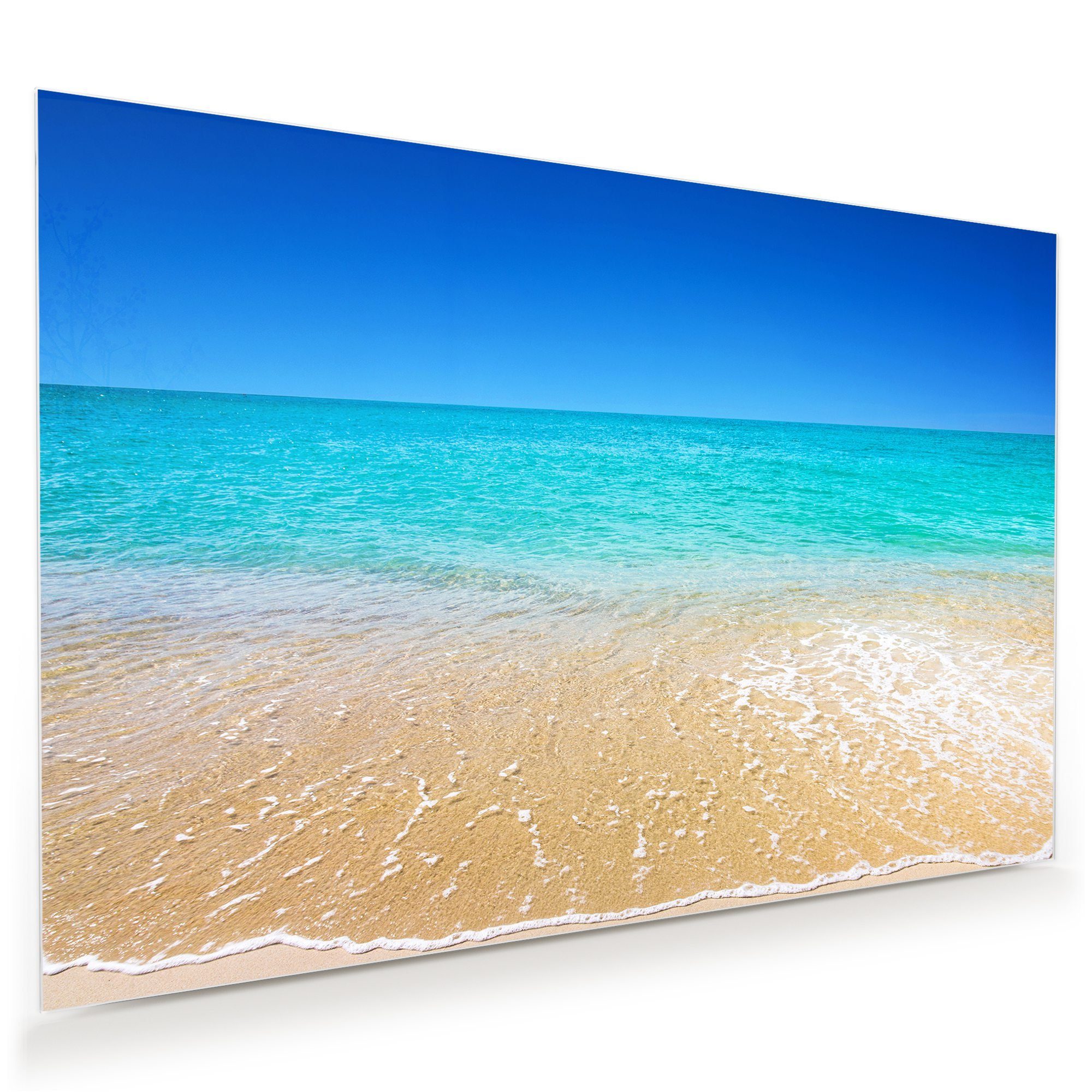 Primedeco Glasbild Wandbild Strand im Paradies mit Aufhängung, Natur (21 verschiedene Größen, 1 ...