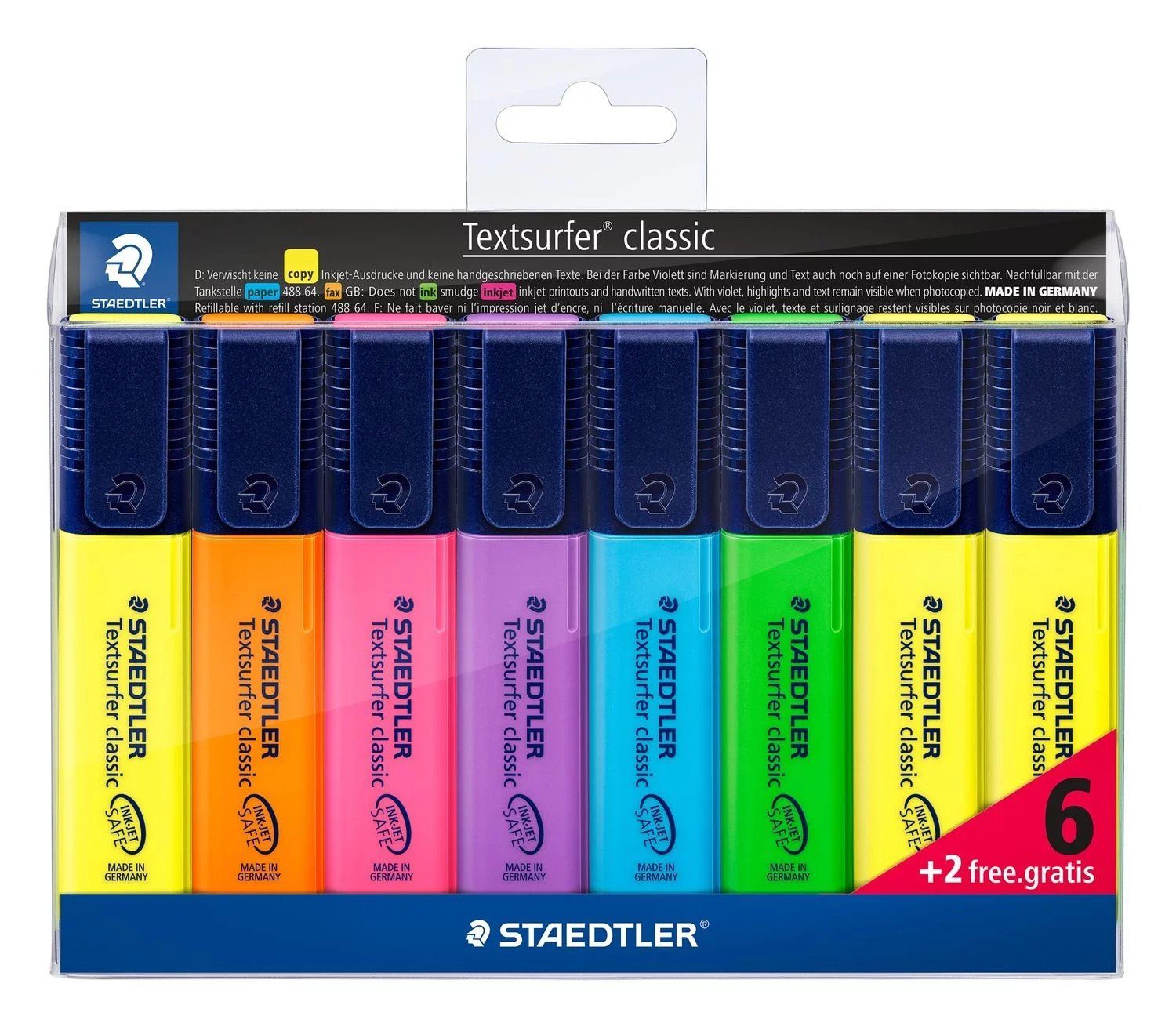 STAEDTLER Marker STAEDTLER Textmarker Textsurfer® classic 364 8er Set