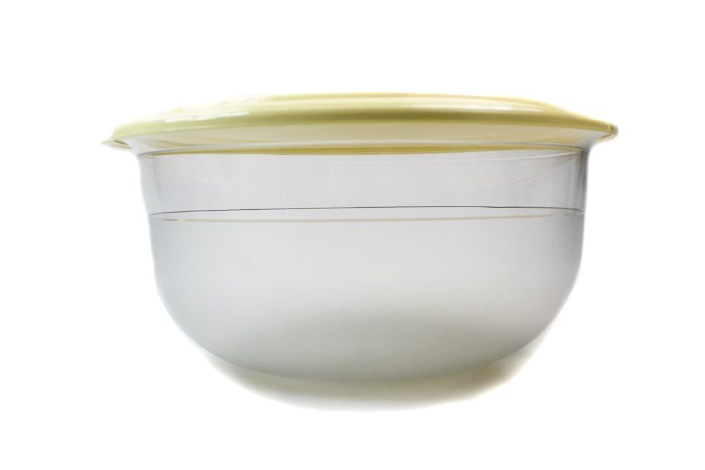 TUPPERWARE Servierschale Tafelperle 3,5 L hellgelb + SPÜLTUCH