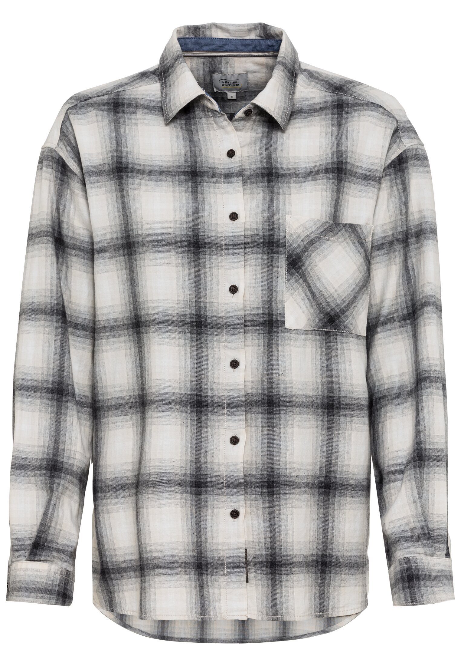 Camel Active Flanellbluse In Kariertem Flanell 1 Tlg Kariert