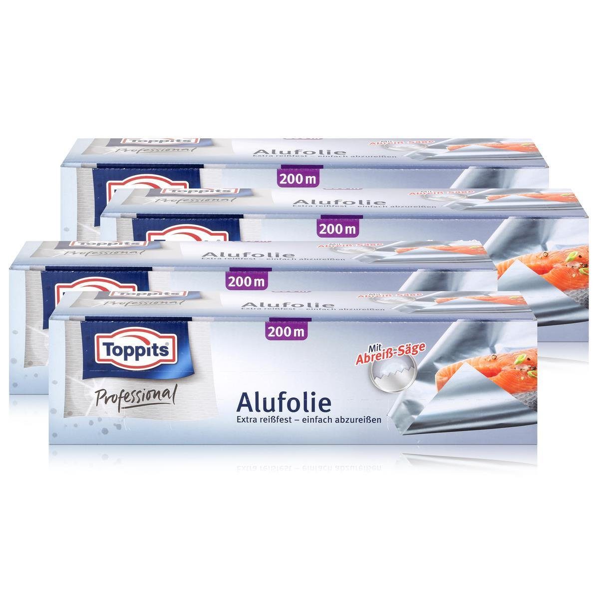 Toppits Küchenorganizer Set Toppits Alufolie 200m Extra Reißfest