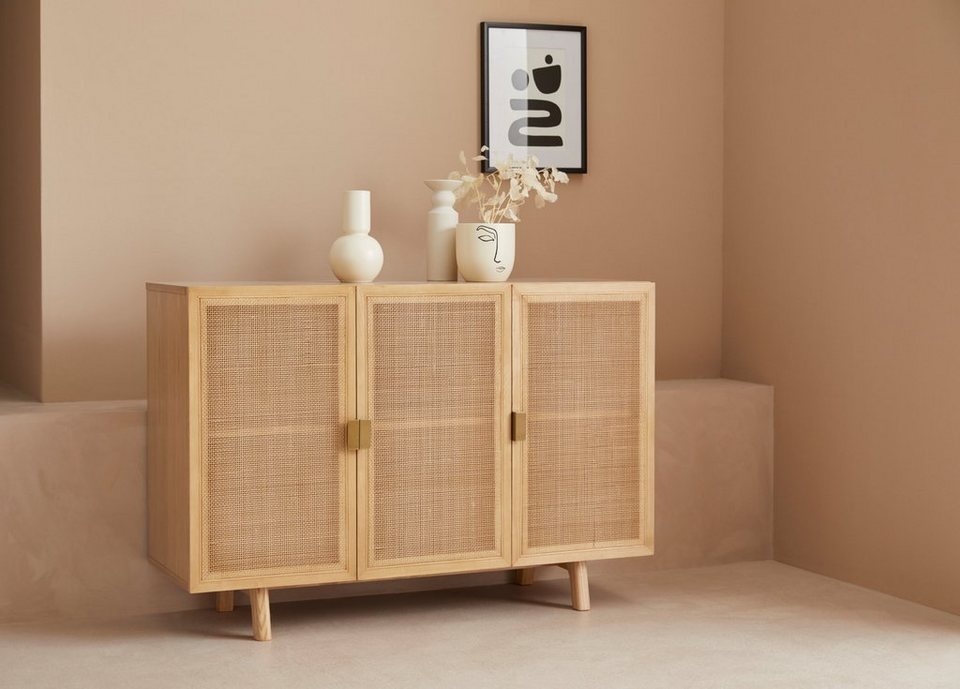 Leger Home By Lena Gercke Sideboard Lina Mit Rattan Einsatz 4