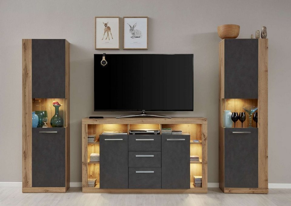 99rooms Wohnwand Rokki I Funktionalität Im Trendigen Design