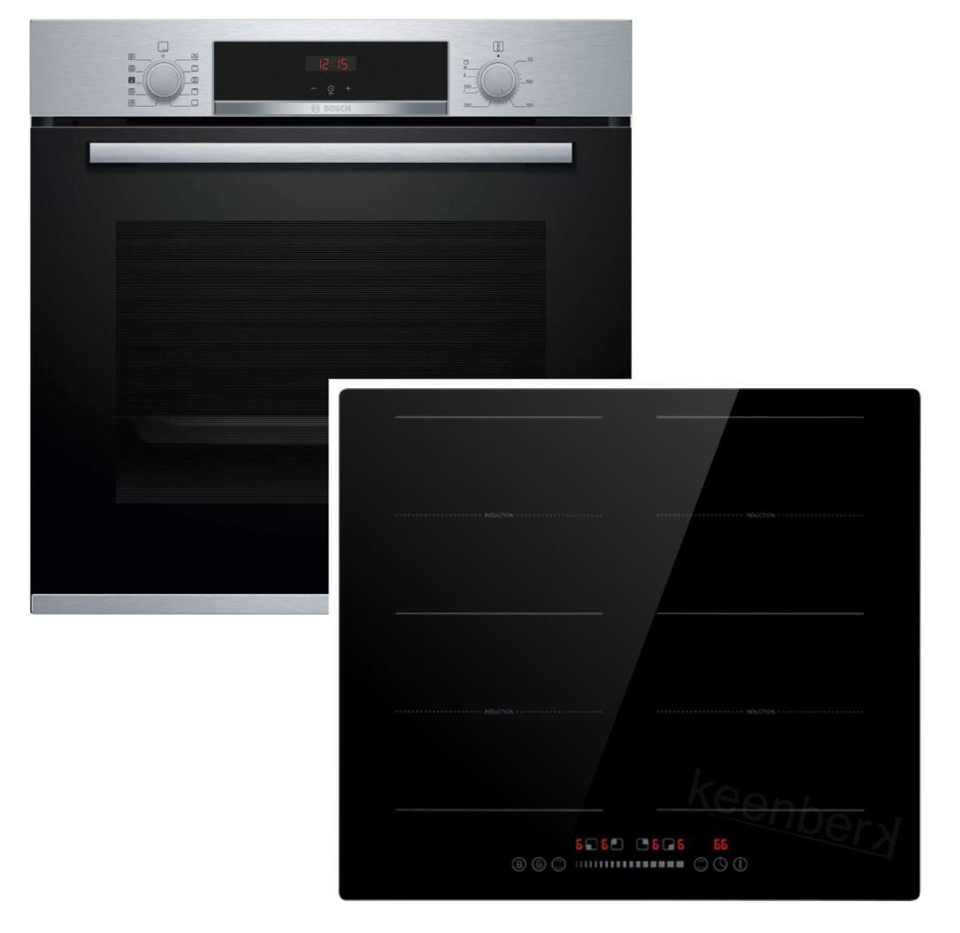 Bosch Backofen Set Ecoclean Mit Pkm Flächeninduktionskochfeld 2 Flex