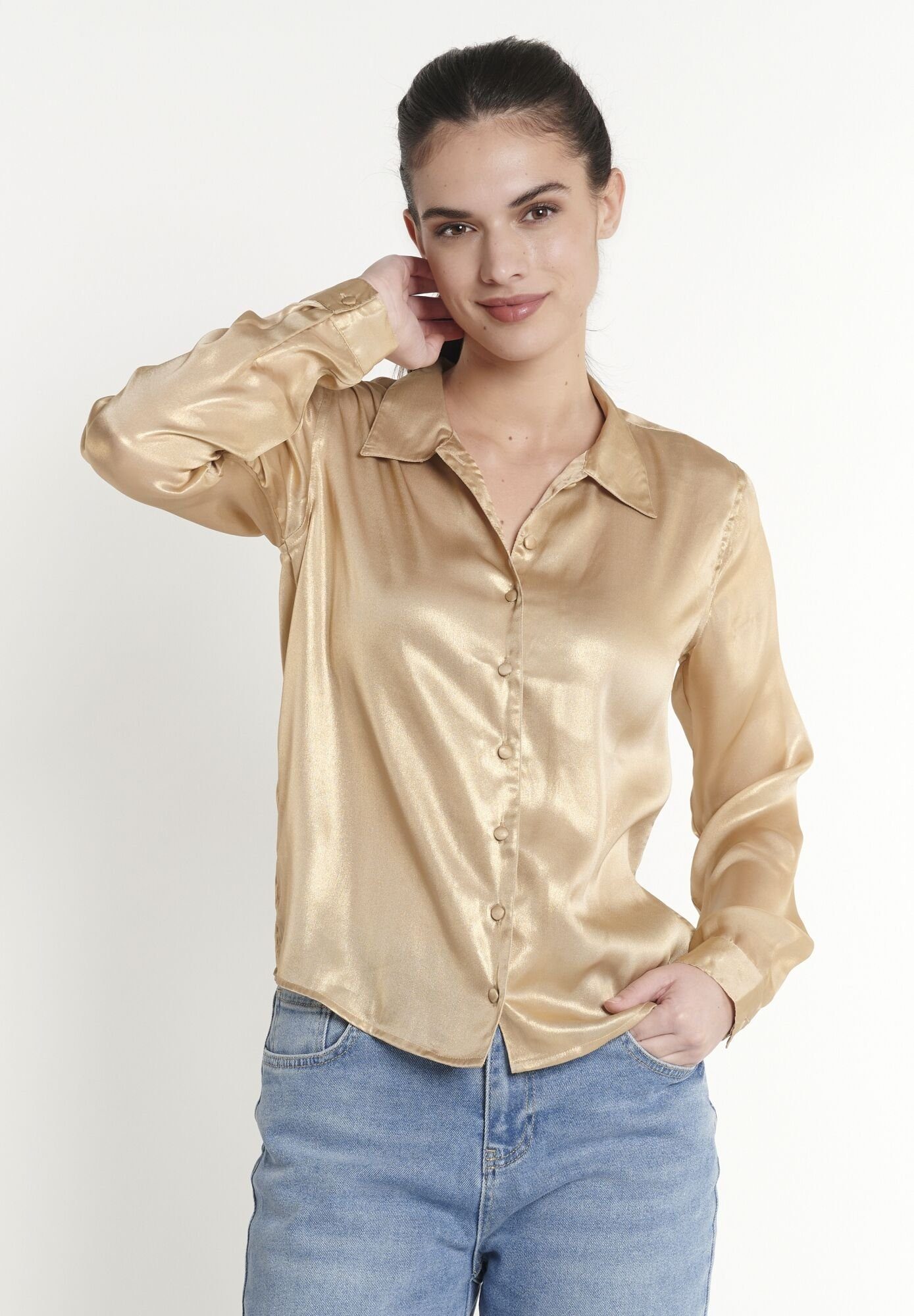Goldene Bluse