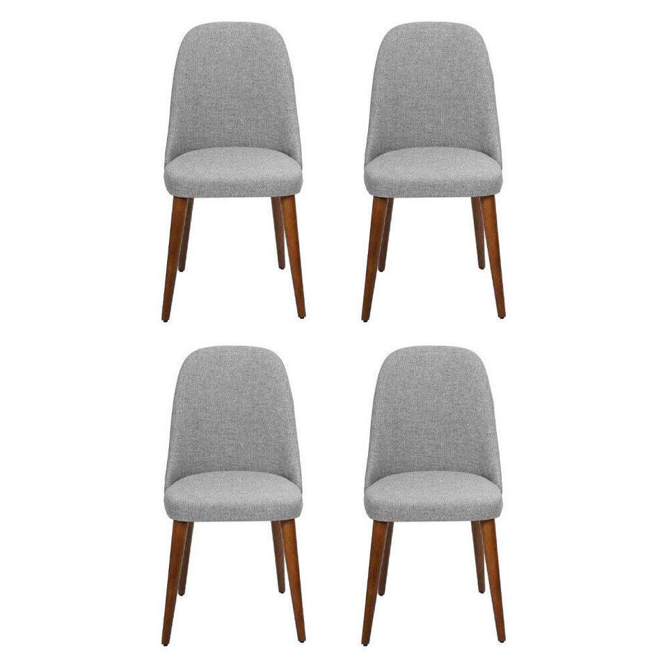 Jvmoebel Stuhl Designer Grüner Esszimmerstuhl 4x Stühle Luxus Einsitzer