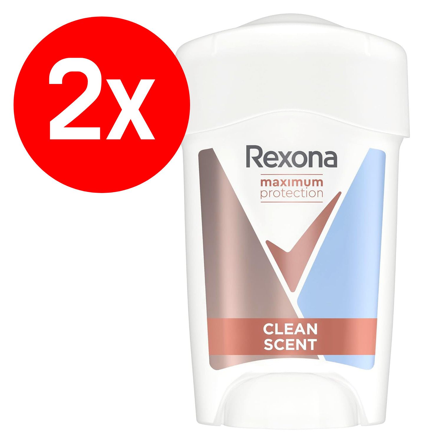 Rexona Deo-Creme Maximum Protection Deo-Stick Clean Scent 45ml - 2er-Pack