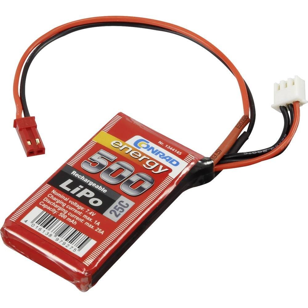 Conrad energy 7.4V 500 mAh 25C Eco-Line LiPo-Akku Akku
