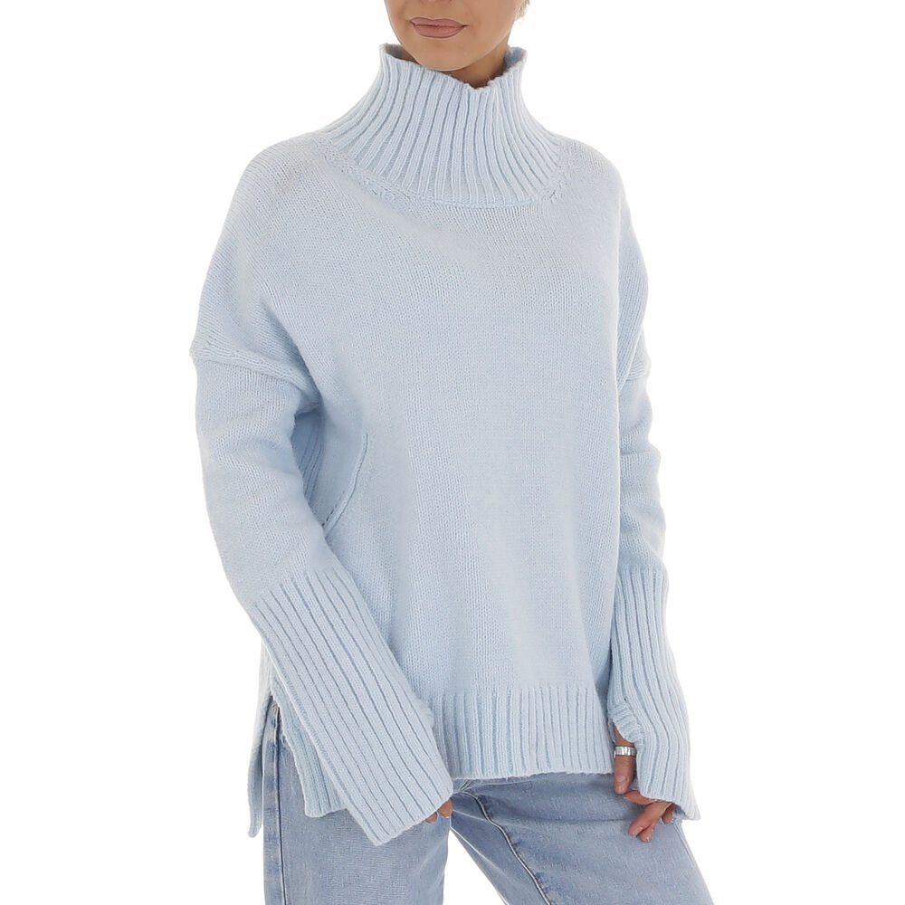 Ital-Design Strickpullover Damen Freizeit Stretch Strickpullover in ...