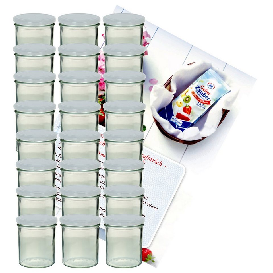 Mambocat Einmachglas 24er Set Sturzglas 350 Ml Marmeladenglas To 82