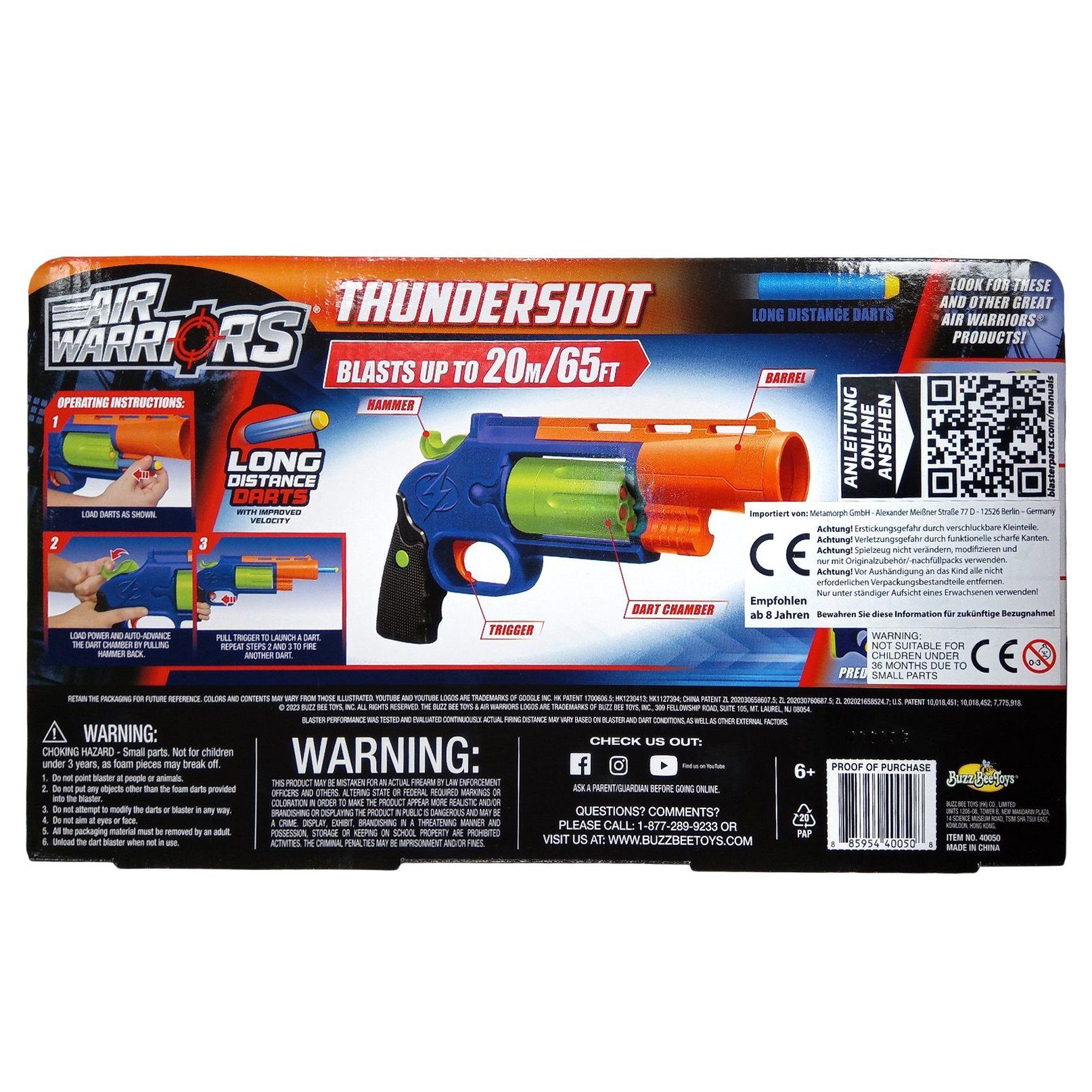 Buzz Bee Toys Blaster BuzzBee Thundershot - Action Force Trommelblaster, BuzzBee Thundershot ...
