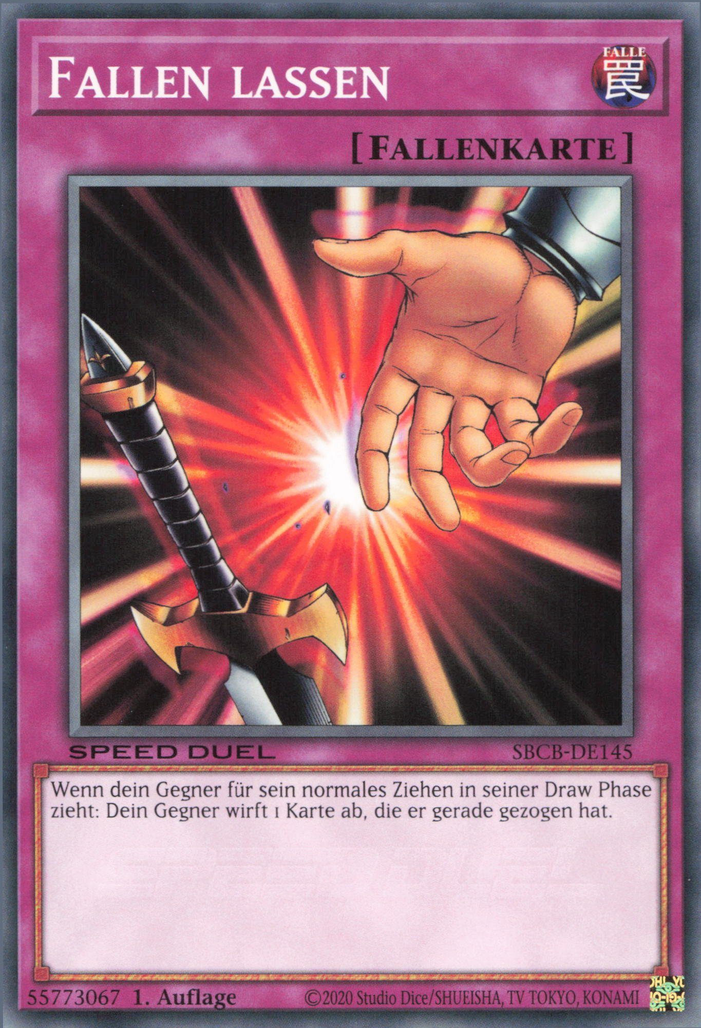 Recollectibles Sammelkarte Yugioh Karte Fallen Lassen Deutsch Yu Gi Oh