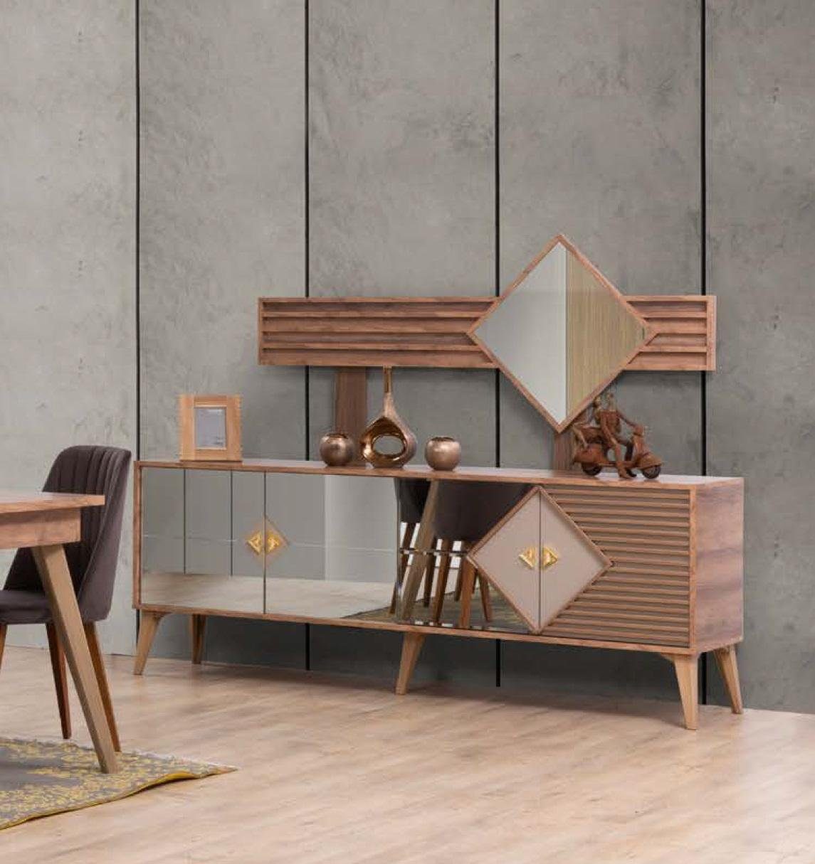 Jvmoebel Sideboard Kommode Anrichte Sideboard Braun Sideboards Massiv