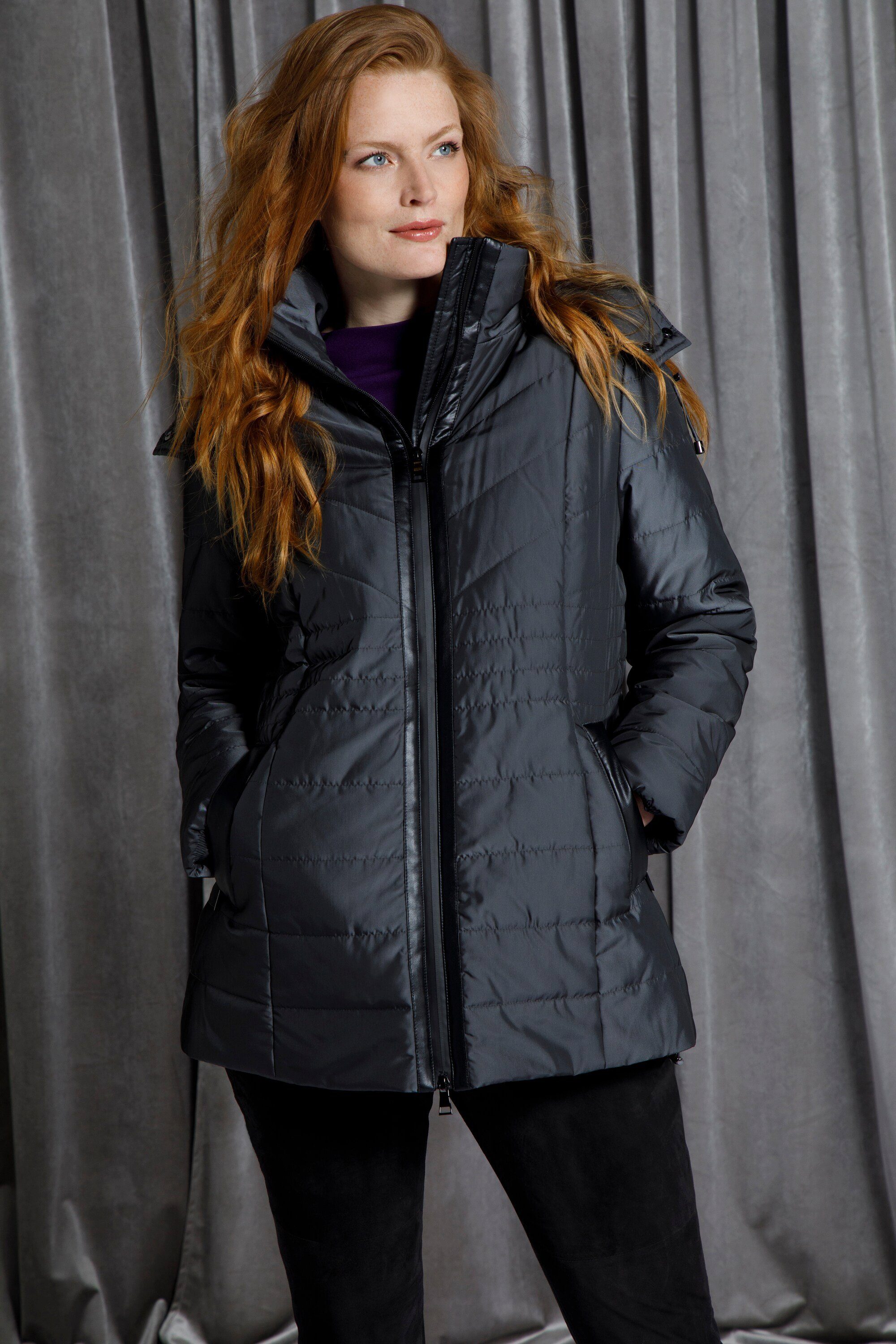 Ulla Popken Funktionsjacke Hyprar Sympatex Steppjacke Wasserdicht Kapuze