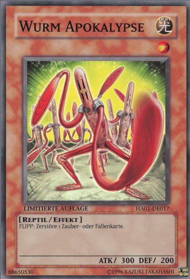 Recollectibles Sammelkarte Yugioh Karte Wurm Apokalypse Deutsch Yu Gi